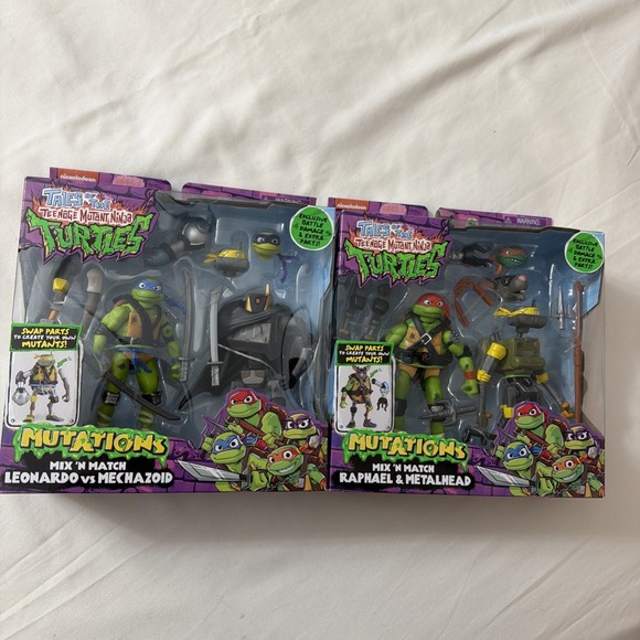 Playmates Toys | Toys | 2 Nickelodeon Tales Of The Tmnt Mutations Mix N ...